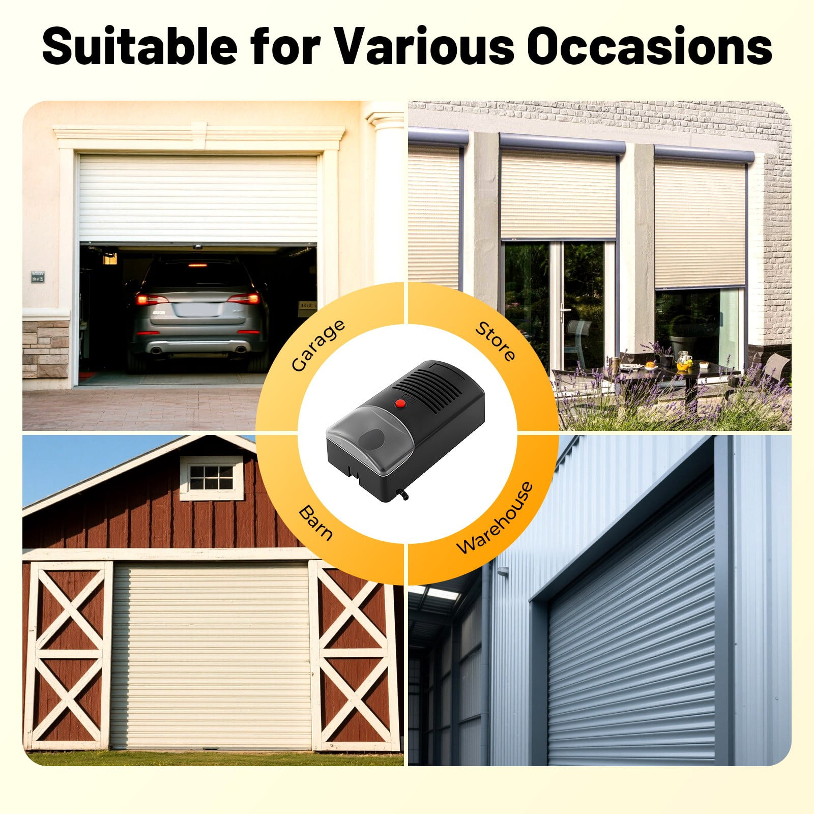 Automatic Garage Roll Up Roller Door Opener Motor With 2 Remotes Motor ...