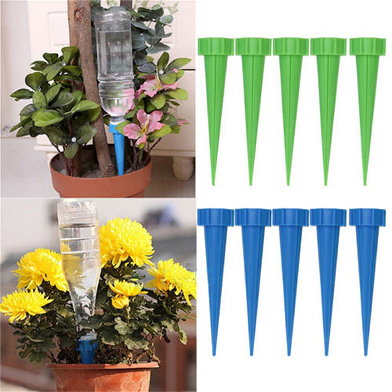 Automatic Garden Cone Watering Spike Plant Flower Waterers Bottle ...