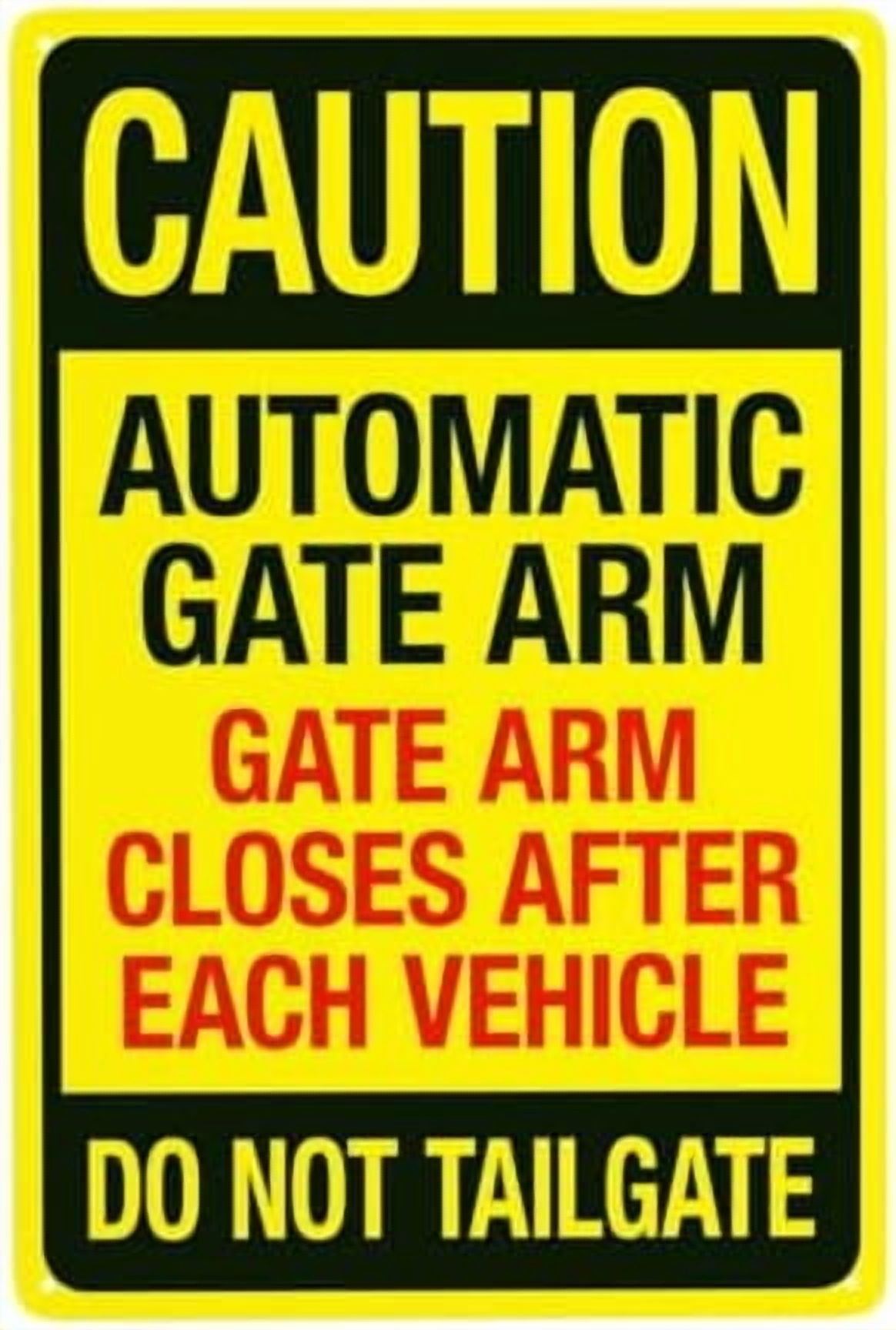 Automatic Gate Arm. Gate Arm Closes After Each Vehicle Do Not Tailgate ...