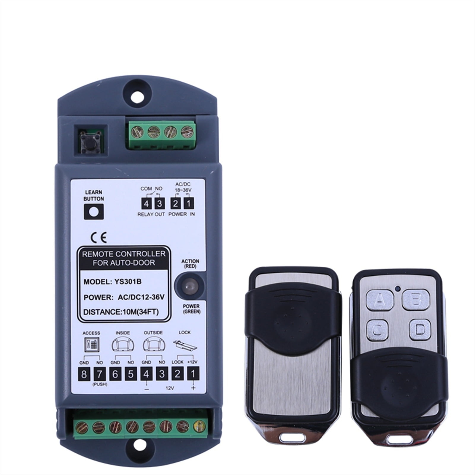 Automatic Gate Door Wireless Remote Controller (1 Receiver+2 ...