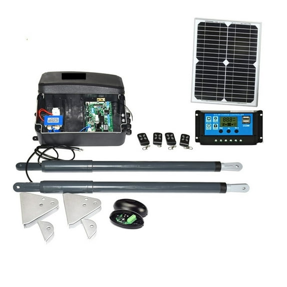 Automatic Gate Opener Kit Heavy Duty Solar Dual Gate Operator For Dual ...