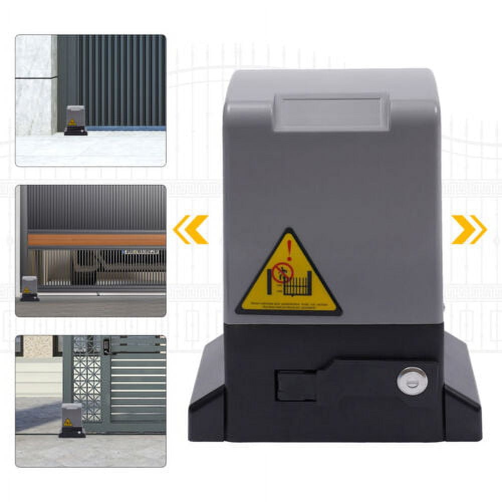 Automatic Gate Opener System, 0.5 HP, Sliding Gate Operator with Remote ...