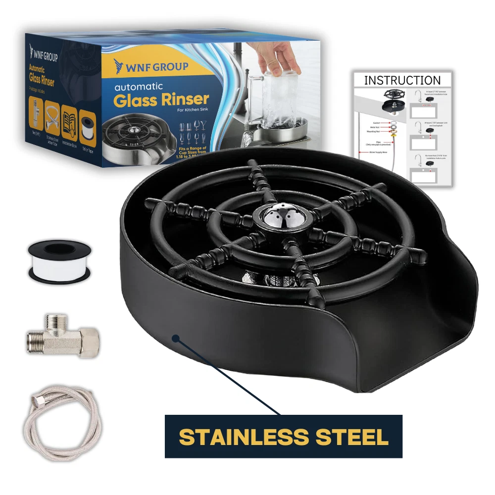 Automatic Glass Rinser For Kitchen Sink - 360° Quick Clean - Walmart.com