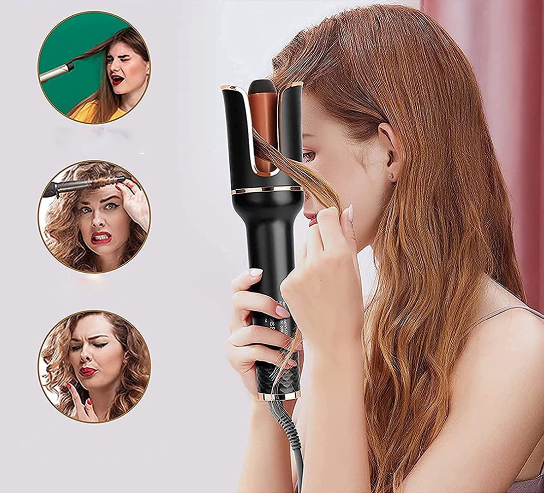 Automatic Hair Curler, Curling Iron Wand, 360 Rotating Ceramic Hair ...