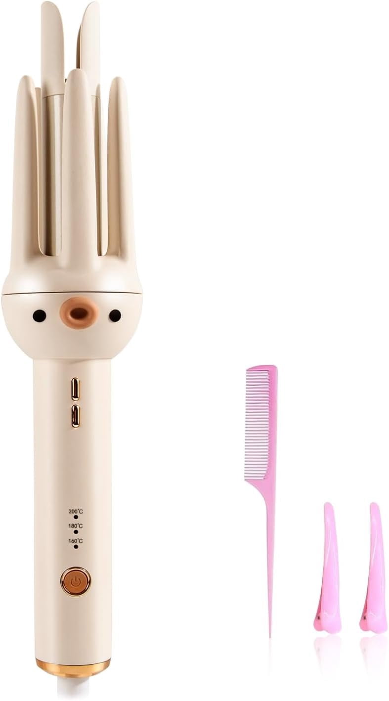 Automatic Hair Curler Rotating Curling Iron, 3 Temperature Settings for ...