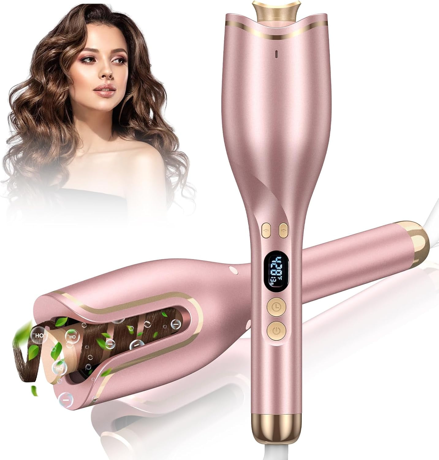 Automatic Hair Curler with 4 Temperature & 4 Timer Settings, Auto ...