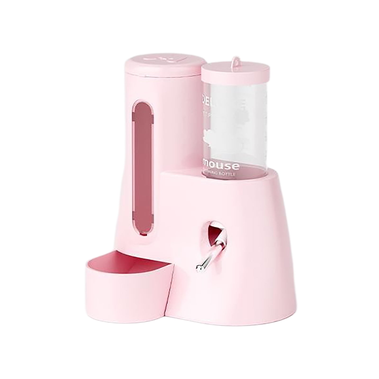 Automatic Hamster Water Bottle with Food Bowl - 2-in-1 No Small Animal ...