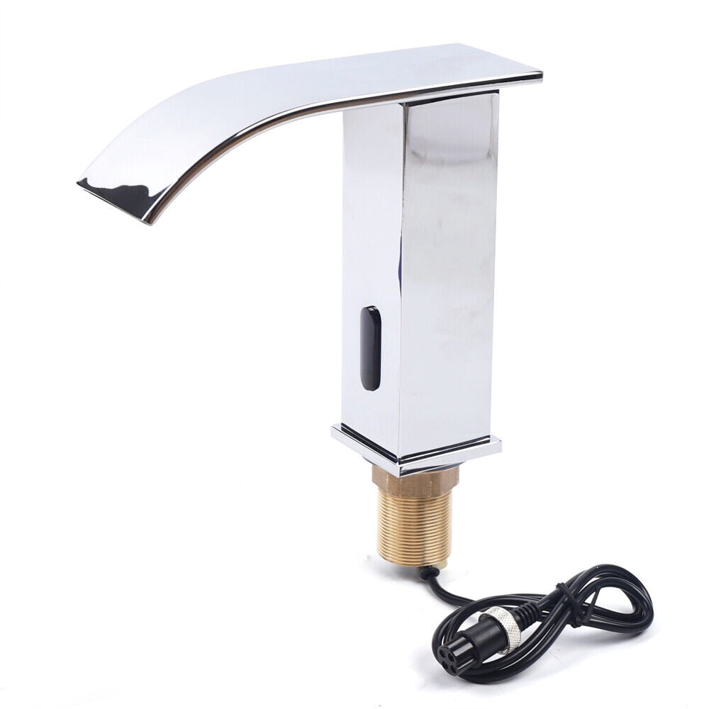 Automatic Hands Touch Free Sensor Bathroom Sink Tap Basin Cold Water ...