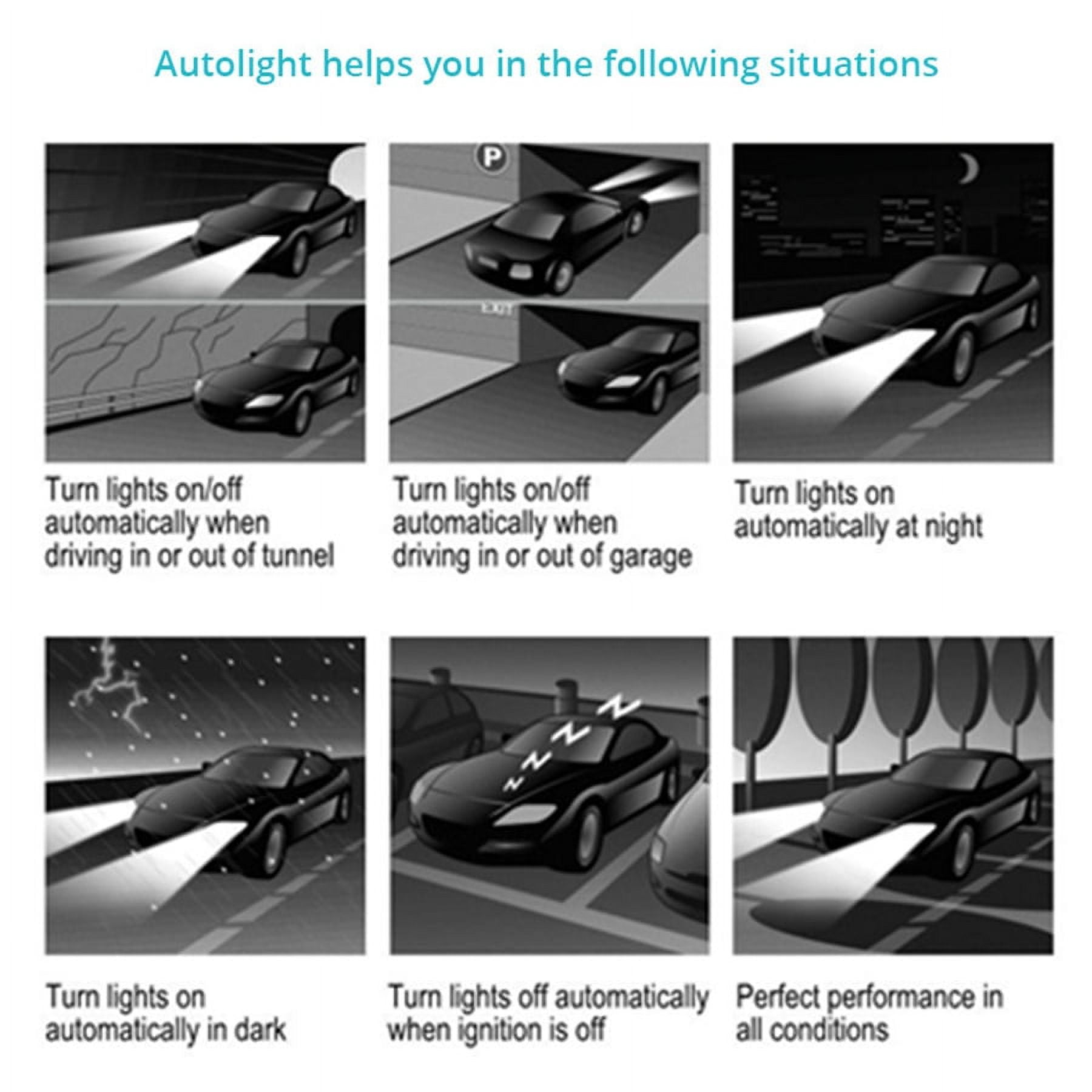 Automatic Headlight Control Light Sensor System ON/OFF Button For Car ...