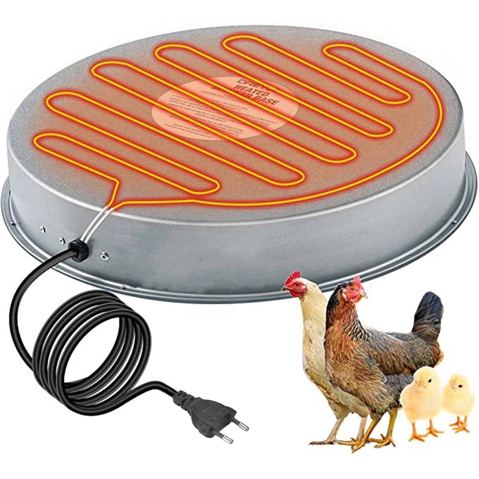 Automatic Heated Chicken Waterer Freeze Water Heater Chicken Waterer ...