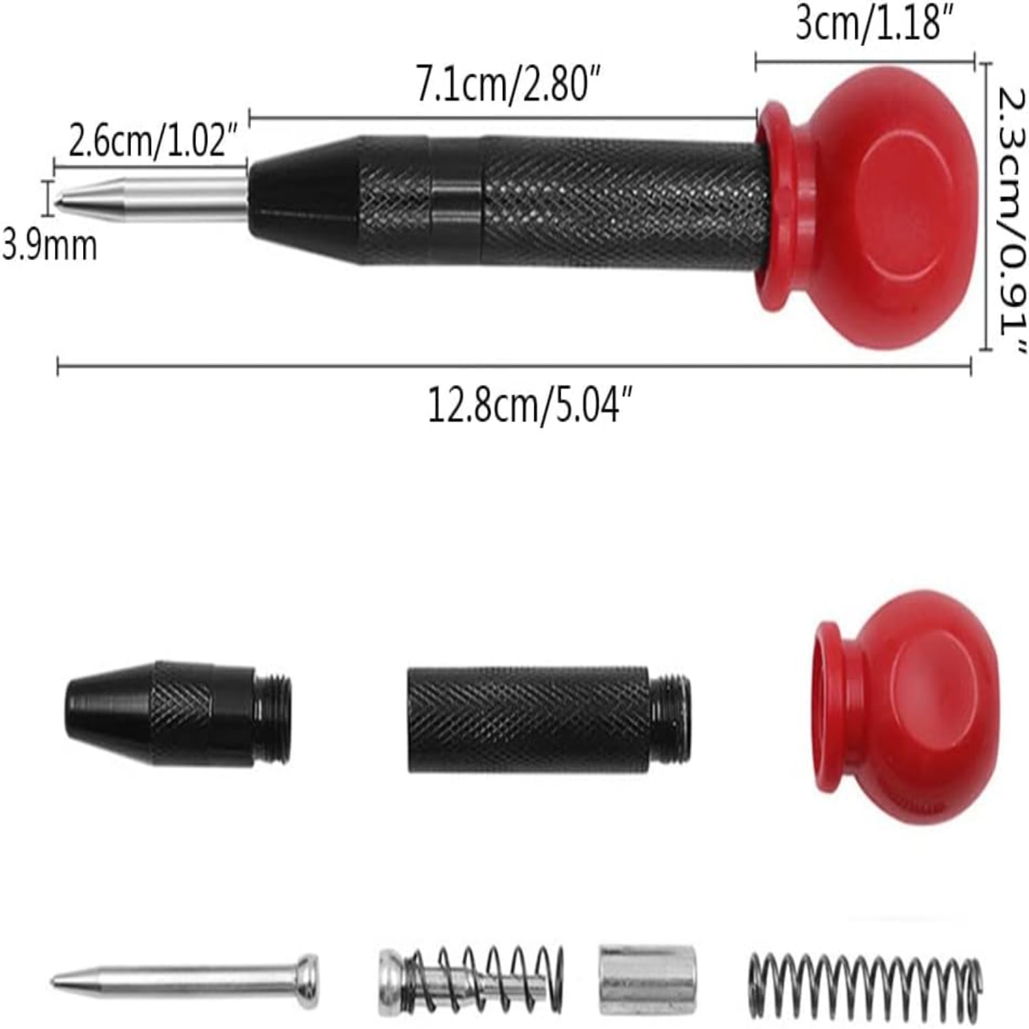 Automatic Heavy Duty Spring Loaded Center Hole Tool with Handle for Car ...