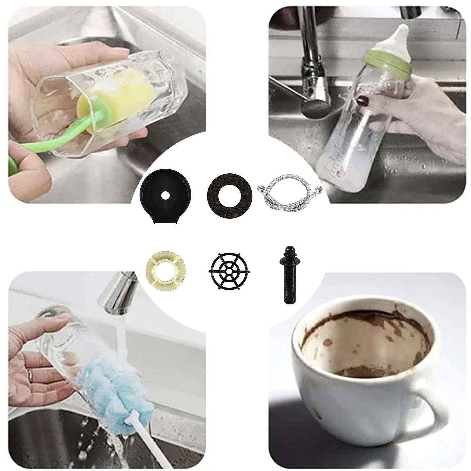 Automatic High-Pressure Cup Washer – Bar Counter & Home Kitchen Cup ...