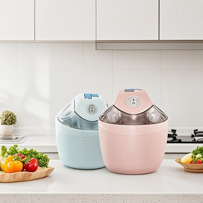 Automatic Home Ice Cream Maker No Salt Needed with Ingredient Chute ...