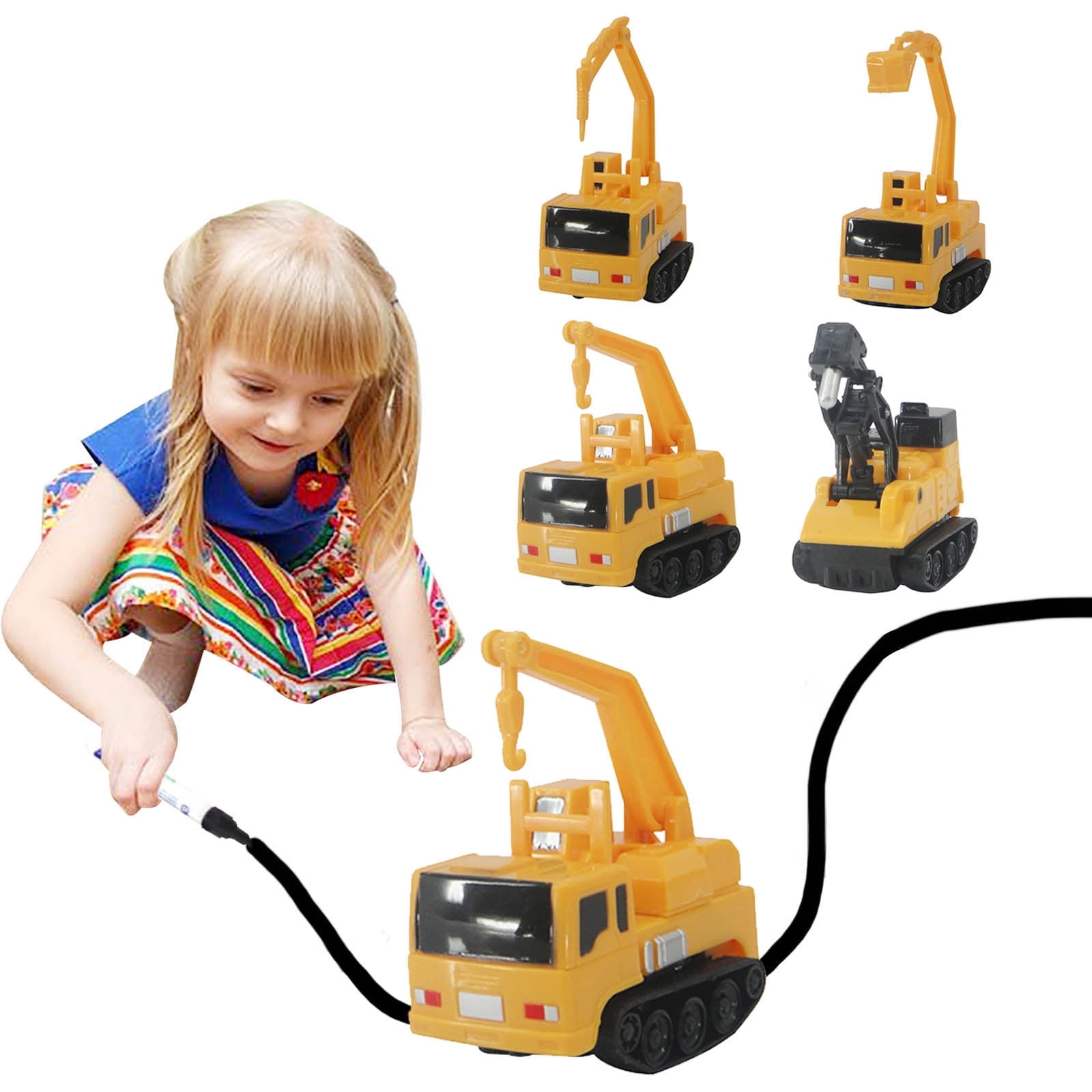 Automatic Induction Toy Car with Pen, Line-Following Train for Kids ...