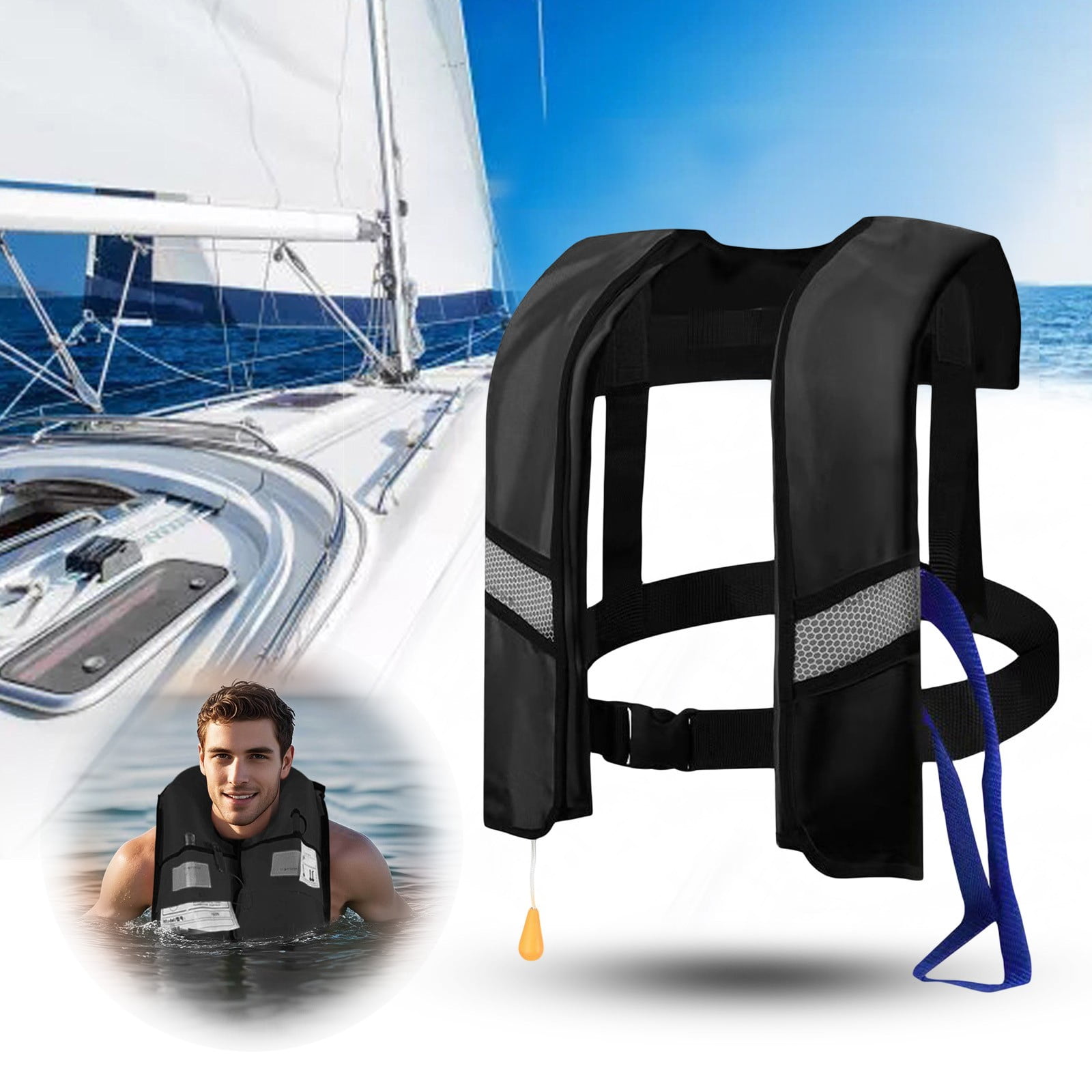 Automatic Inflatable Life Jacket for Water Gear for In Water ...