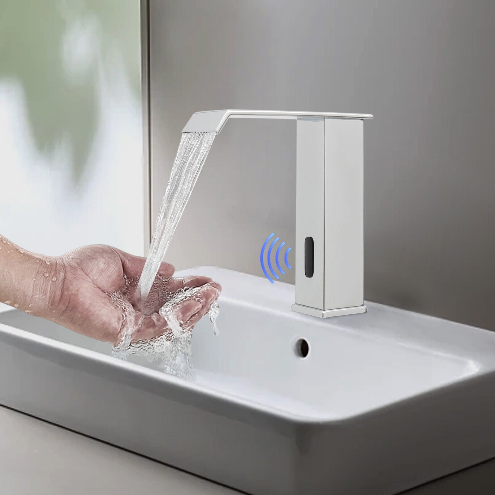 Automatic Infrared Sensor Faucet Bathroom Sink Faucet Touchless ...