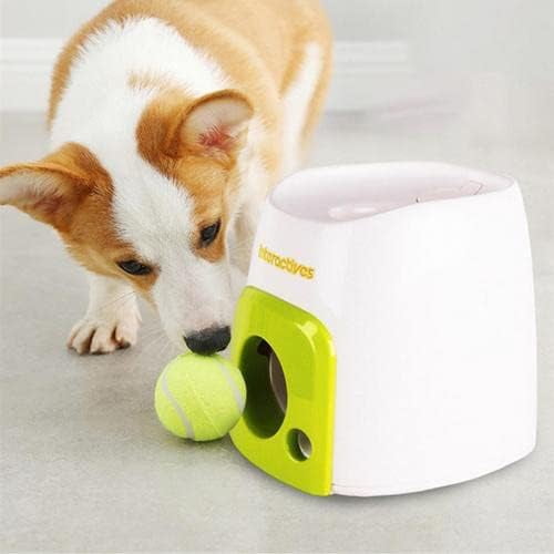 Automatic Interactive Tennis Machine Dog Feeder Ball Launcher Dog Toy ...