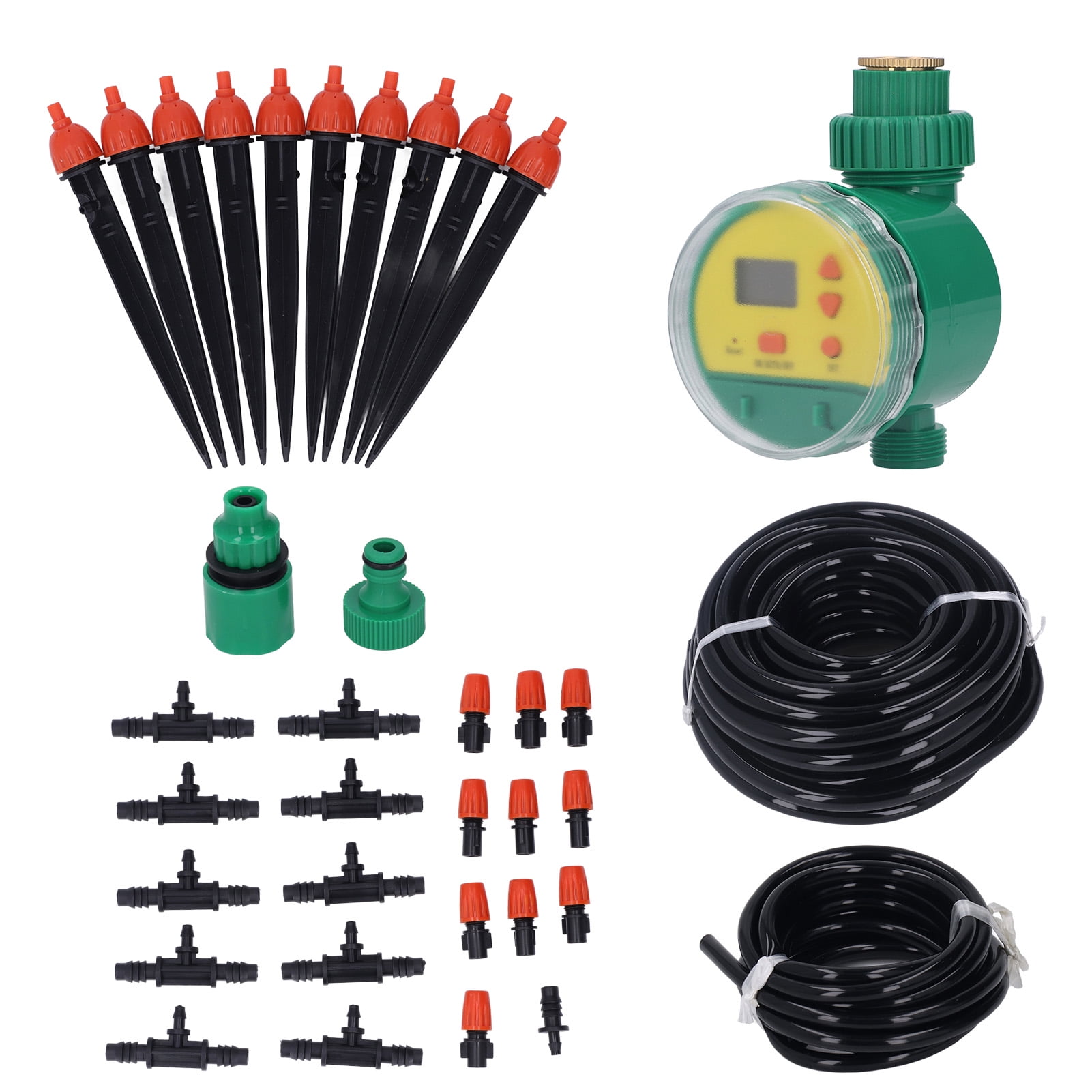 Automatic Irrigation Timer with 10m Hose & 10 Nozzles for Potted Plants ...