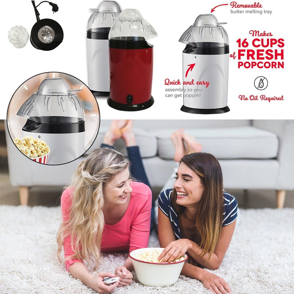 Automatic Kitchen Home Mini Popcorn Machine Popper Popcorn, Stainless ...