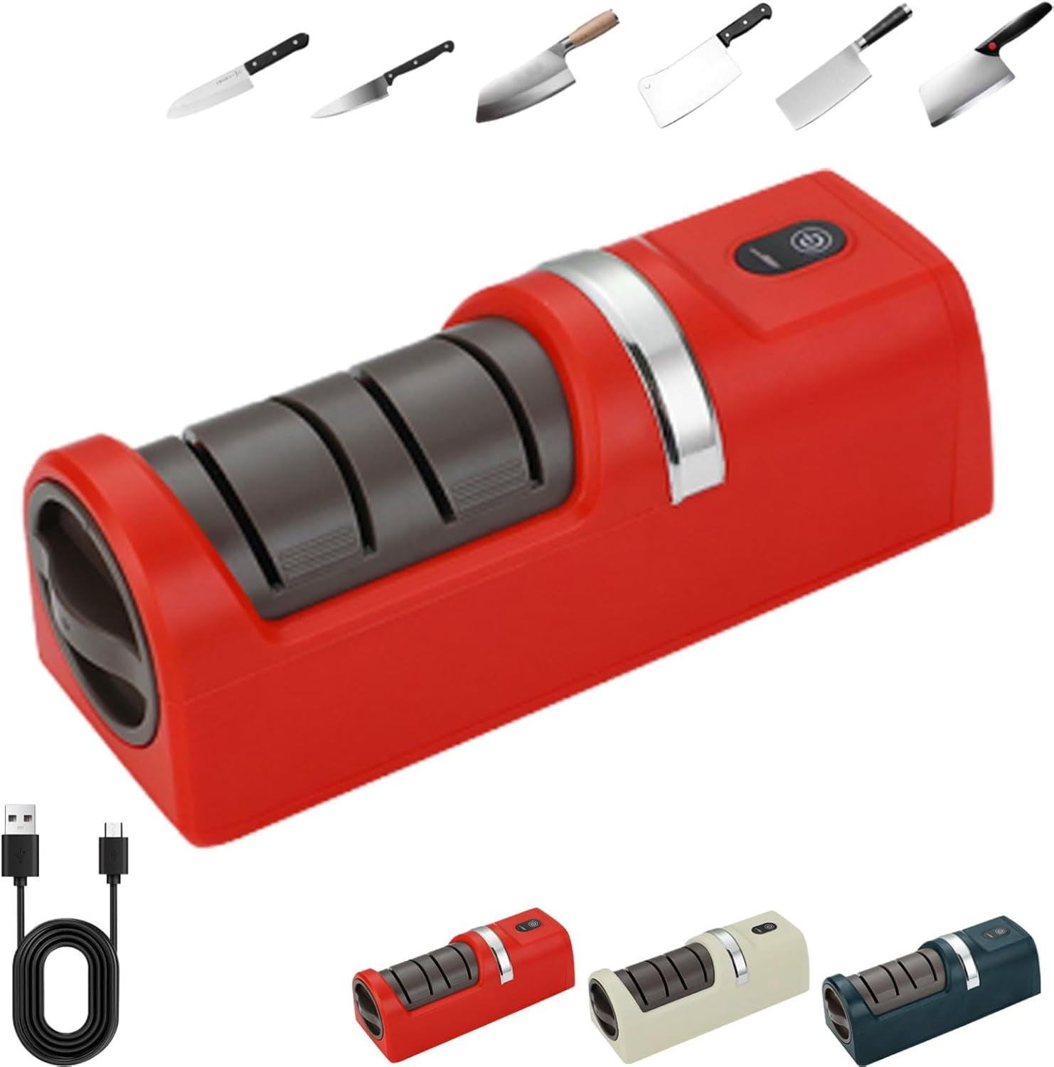 Automatic Kitchen Knife Sharpener, Electric Knife Sharpener for Kitchen ...