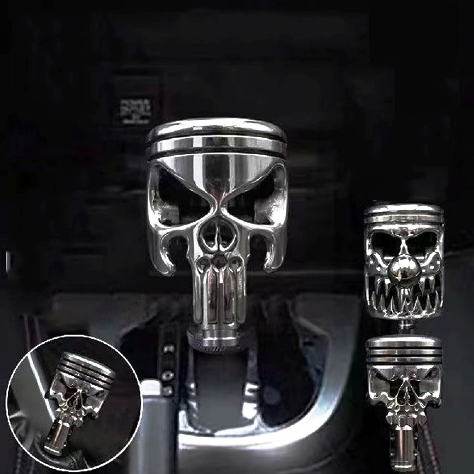 Automatic Knob Selector, Metal Skull Shape Gear Cover, Stainless Steel ...