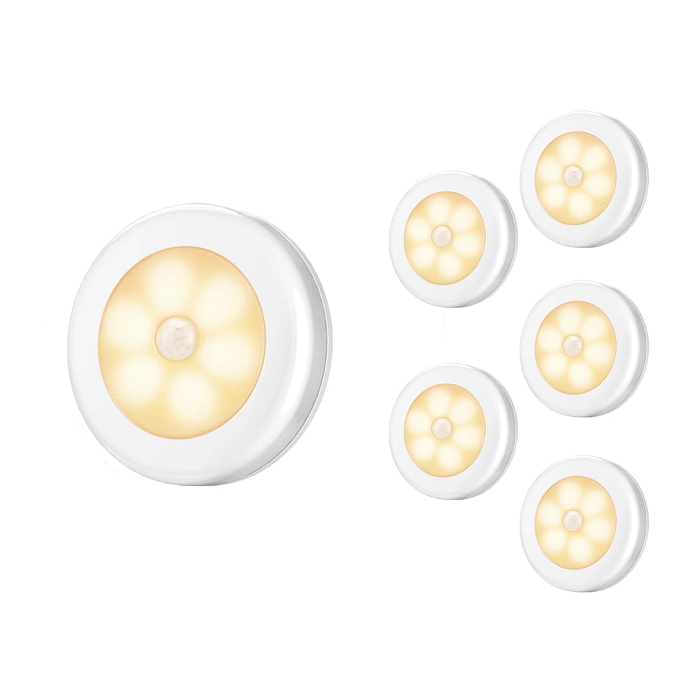 Automatic LED Night Lights, Motion Activated Sensor Lights, 6 Pack ...