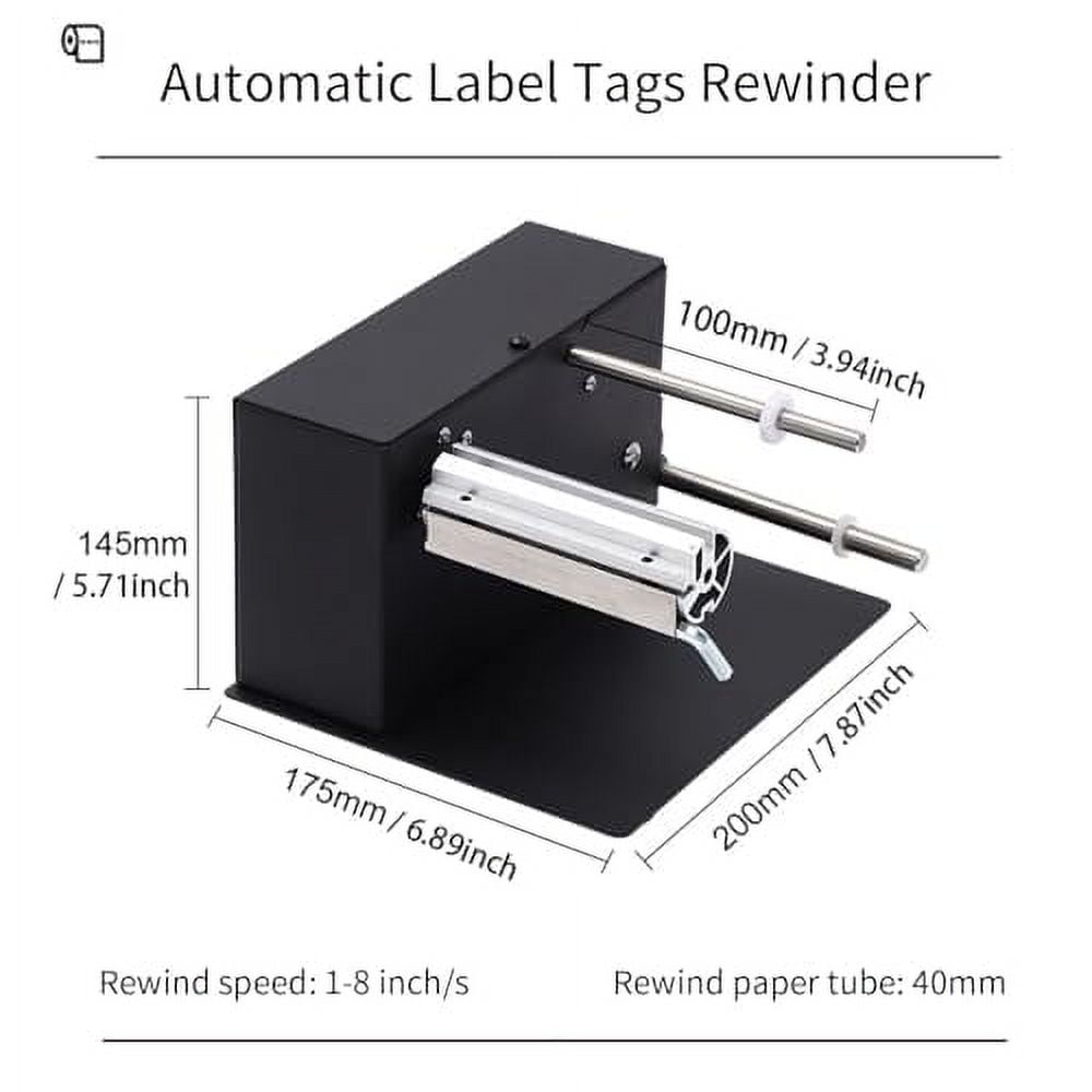 Automatic Label Rewinder, 180mm Speed Adjustable Automatic Label ...