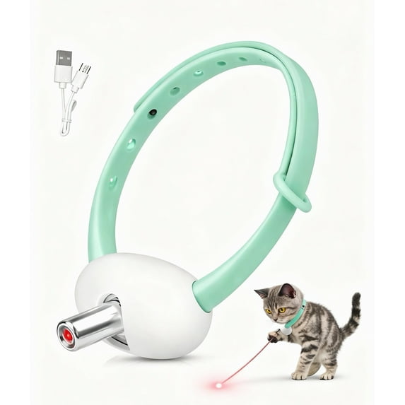 Automatic Laser Cat Toy – USB Rechargeable Interactive Cat Laser Light ...
