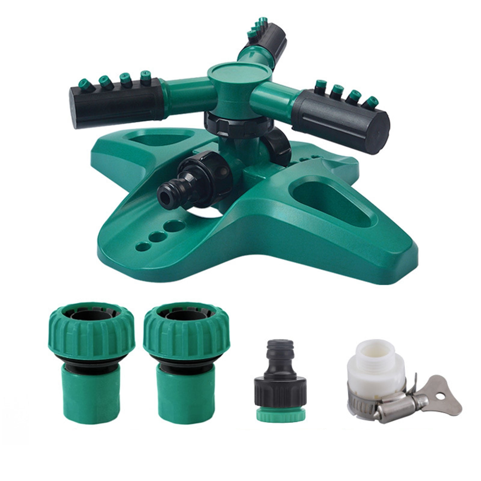 Automatic Lawn Sprinkler, 360 Degree Rotating Circular Garden Sprayer ...