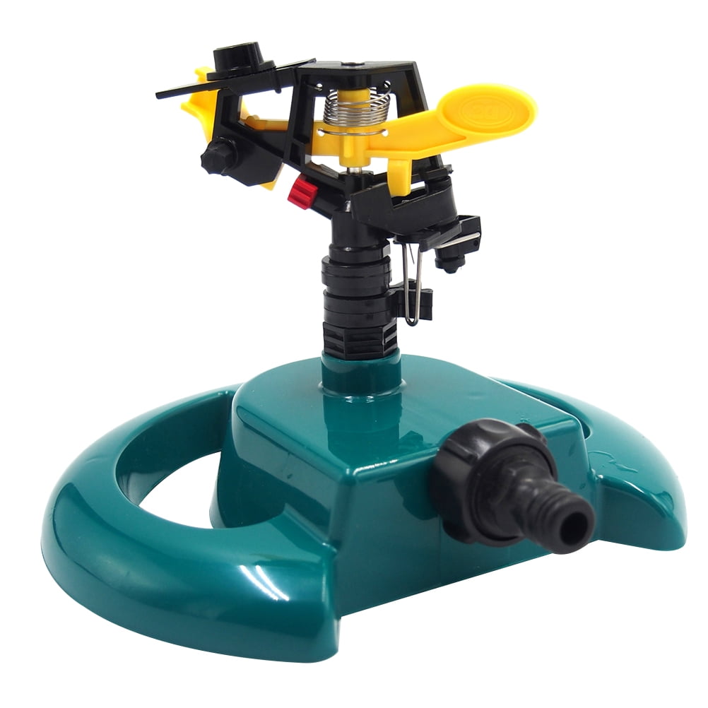Automatic Lawn Sprinkler 360 Rotating Irrigation Sprayer Oscillating ...