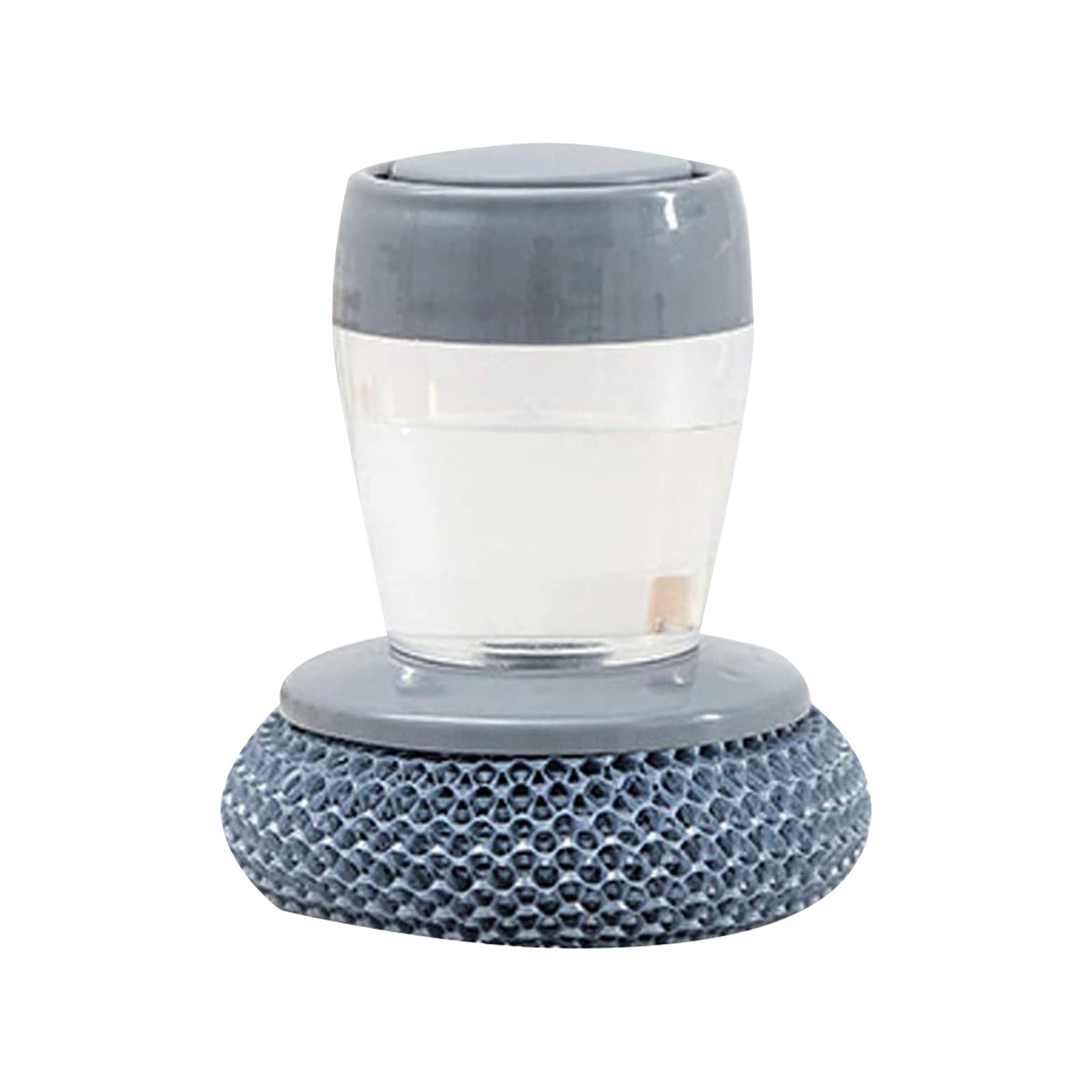 Automatic Liquid Adding Steel Wire Ball Pot & Dish Cleaning Brush Short ...