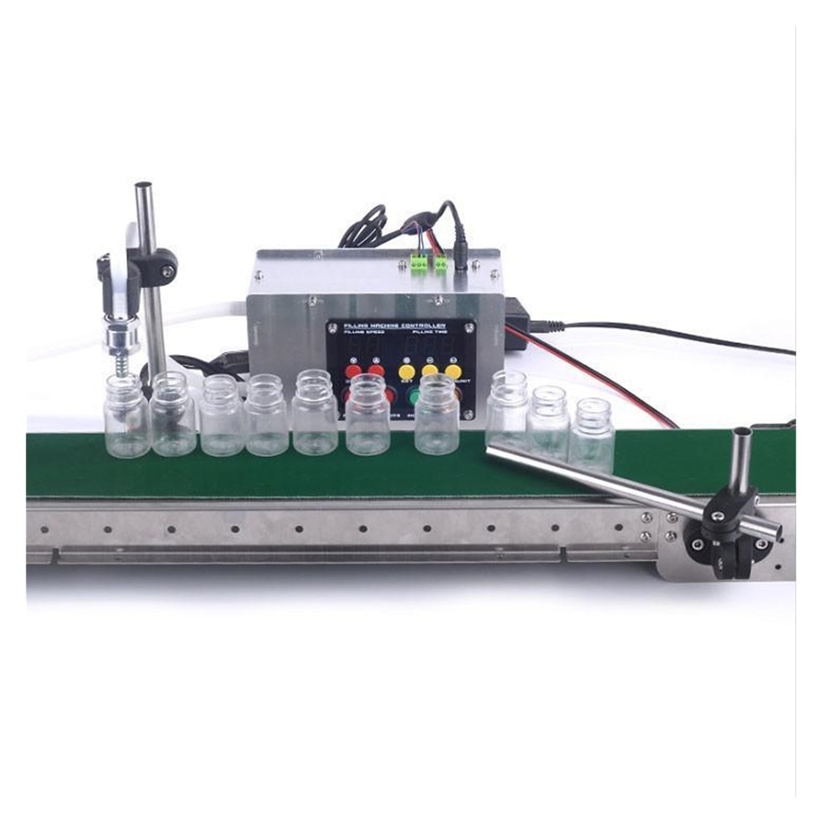 Automatic Liquid Filling Machine With Conveyor Belt Single Head Filler ...