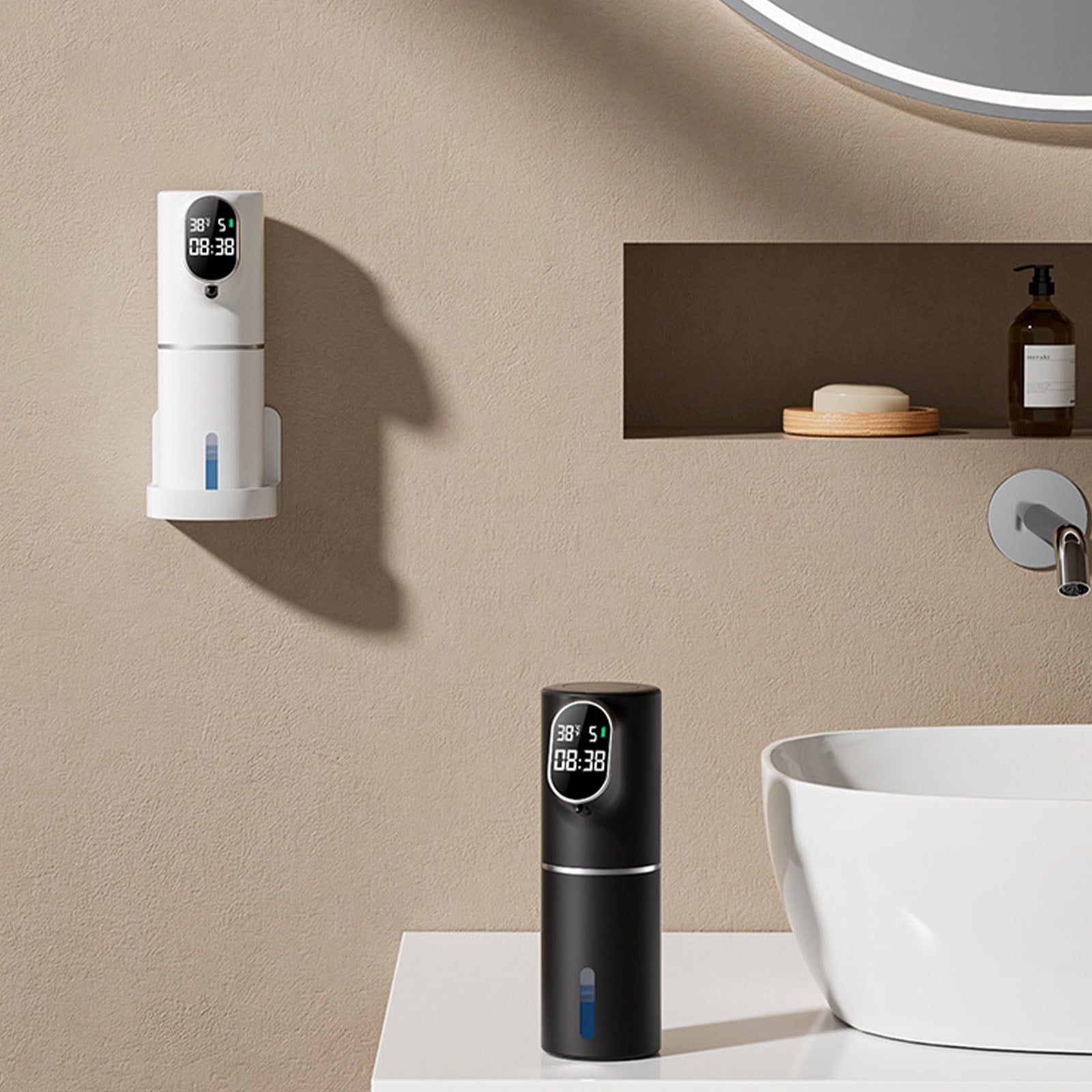 Automatic Liquid Soap Dispenser, Sensor Touch Screen Display, Foam ...