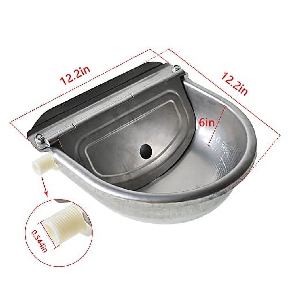 Automatic Livestock Water Bowl, Waterer Bowl with Float Valve, 304 ...