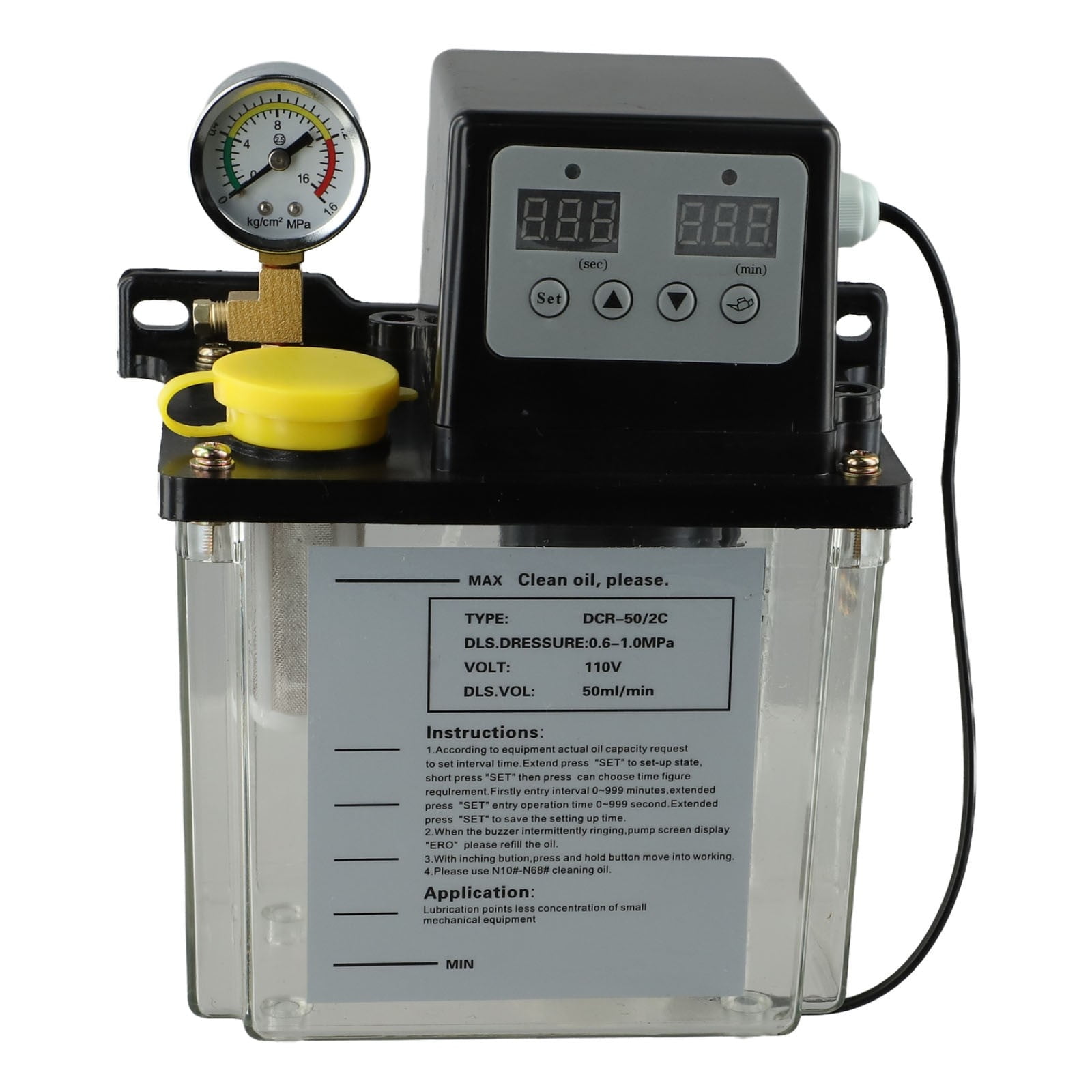 Automatic Lubricating Oil Pump Alloy Gear Pump for CNC Lubrication Pump ...