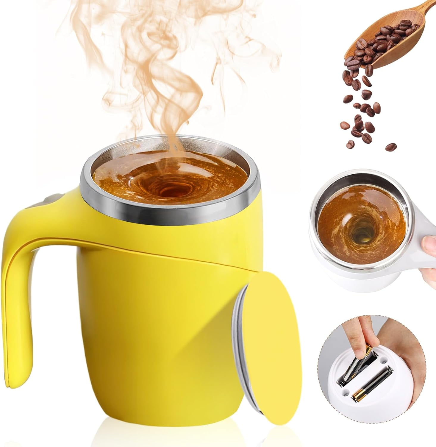 Automatic Magnetic Self Stirring Mug, 2025 New Automatic Mixing Cup ...