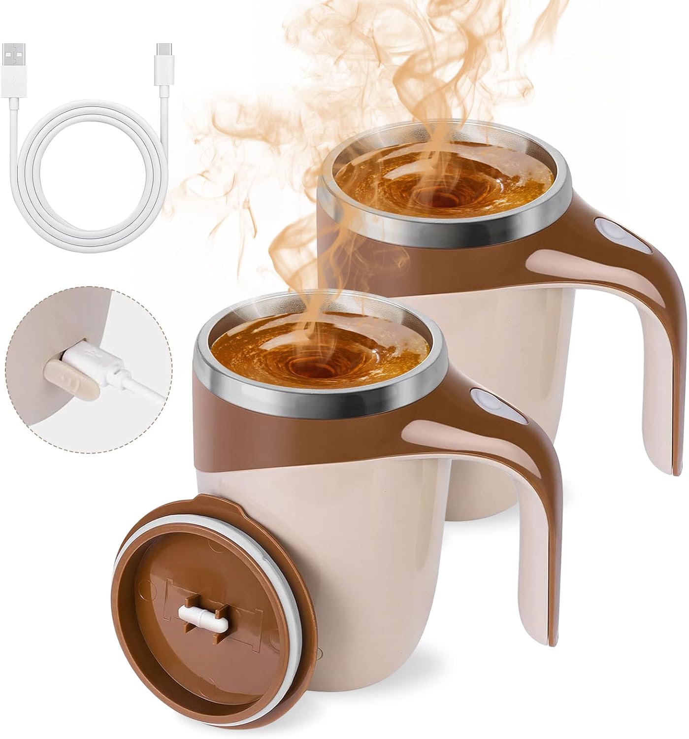 Automatic Magnetic Stirring Coffee Mug, 2025 New Self Stirring Coffee ...