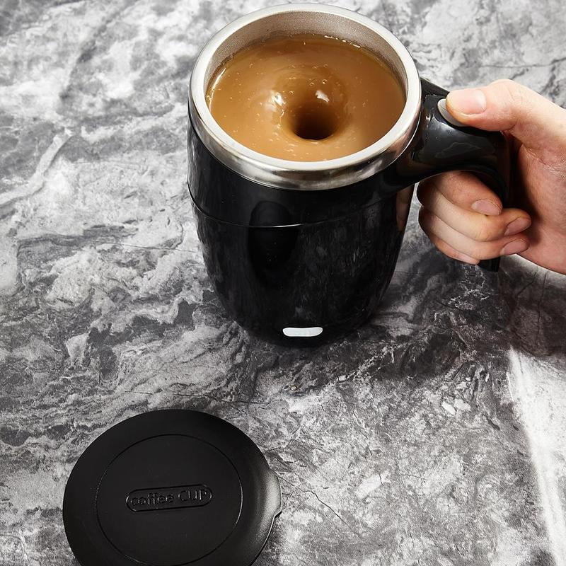 Automatic Magnetic Stirring Coffee Mug, Electric Stainless Steel Self ...