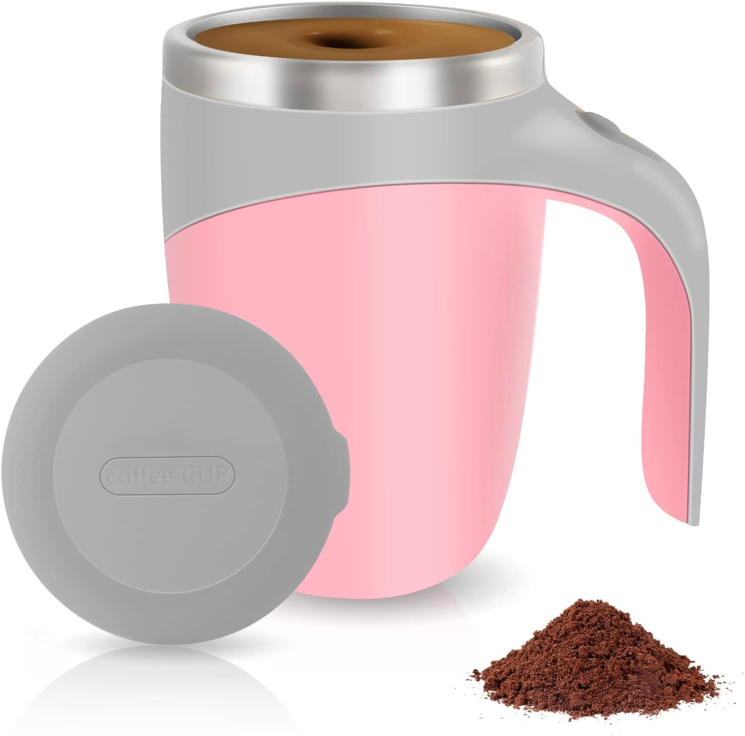 Automatic Magnetic Stirring Coffee Mug, Rotating Home Office Travel ...