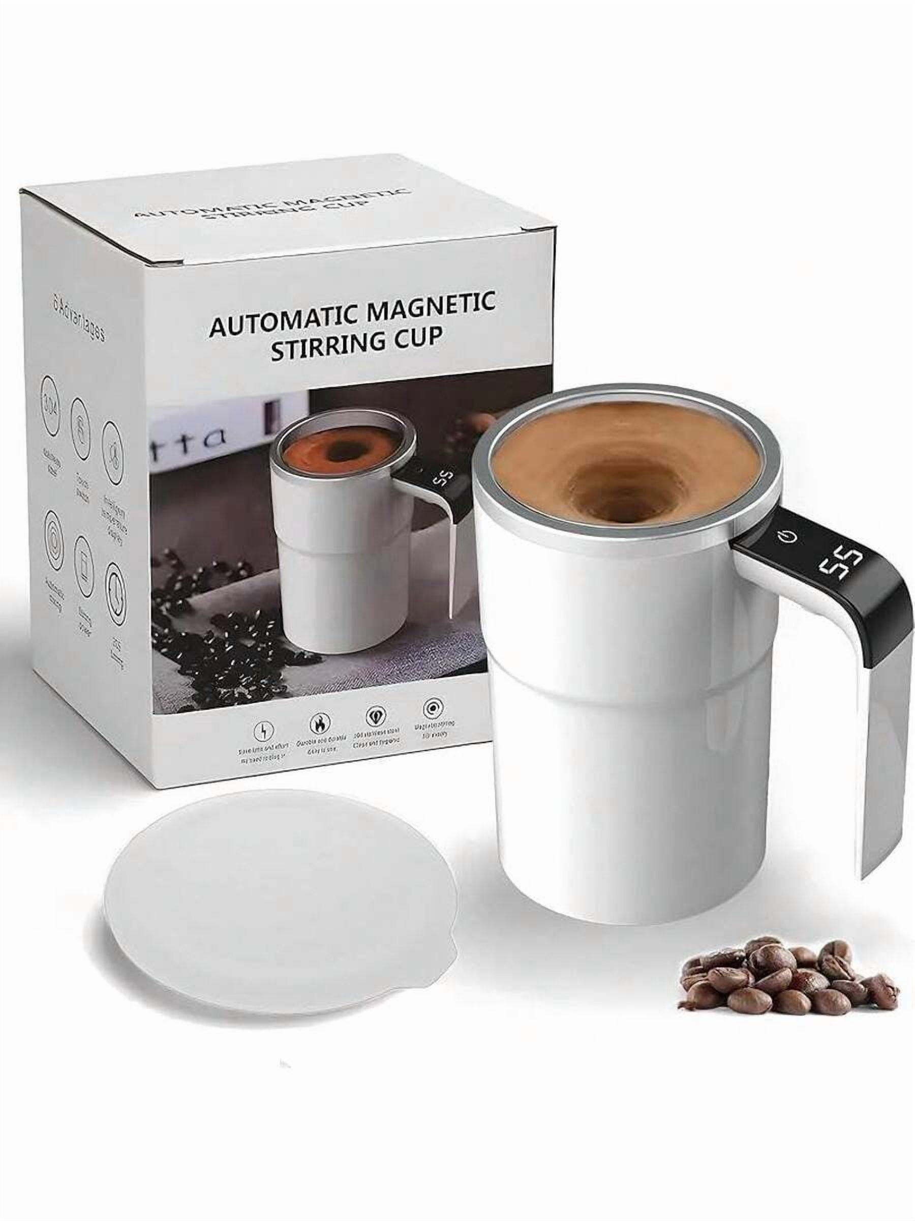 Automatic Magnetic Stirring Coffee Mug, Self Mixing Stainless Steel Cup ...