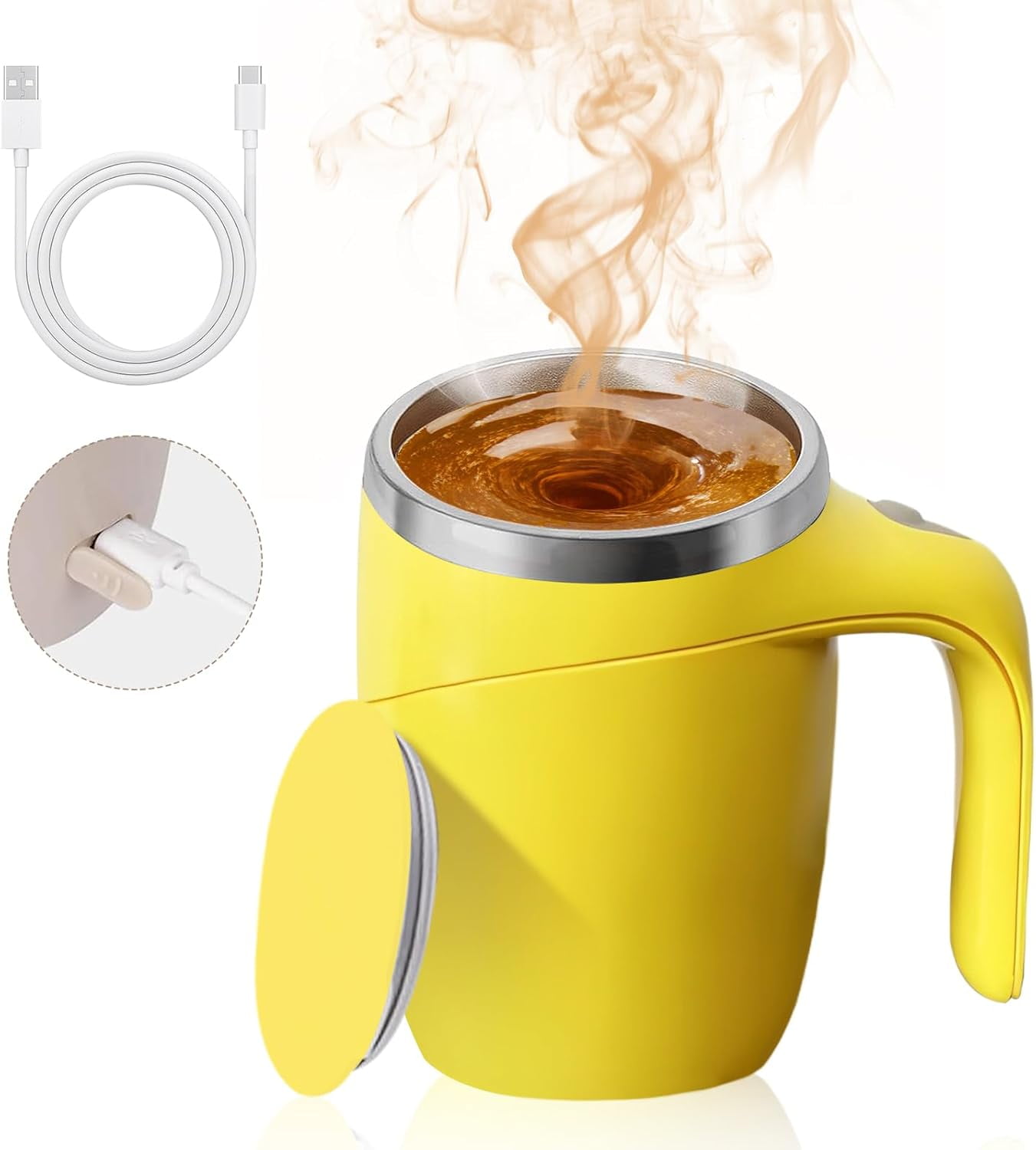 Automatic Magnetic Stirring Coffee Mug, Self Stirring Mug Magnetic ...