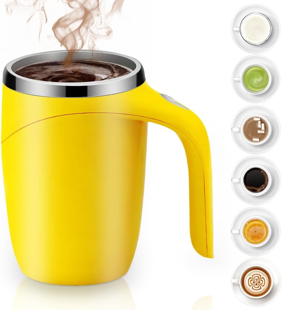 Automatic Magnetic Stirring Coffee Mug, Self Stirring Coffee Mug ...