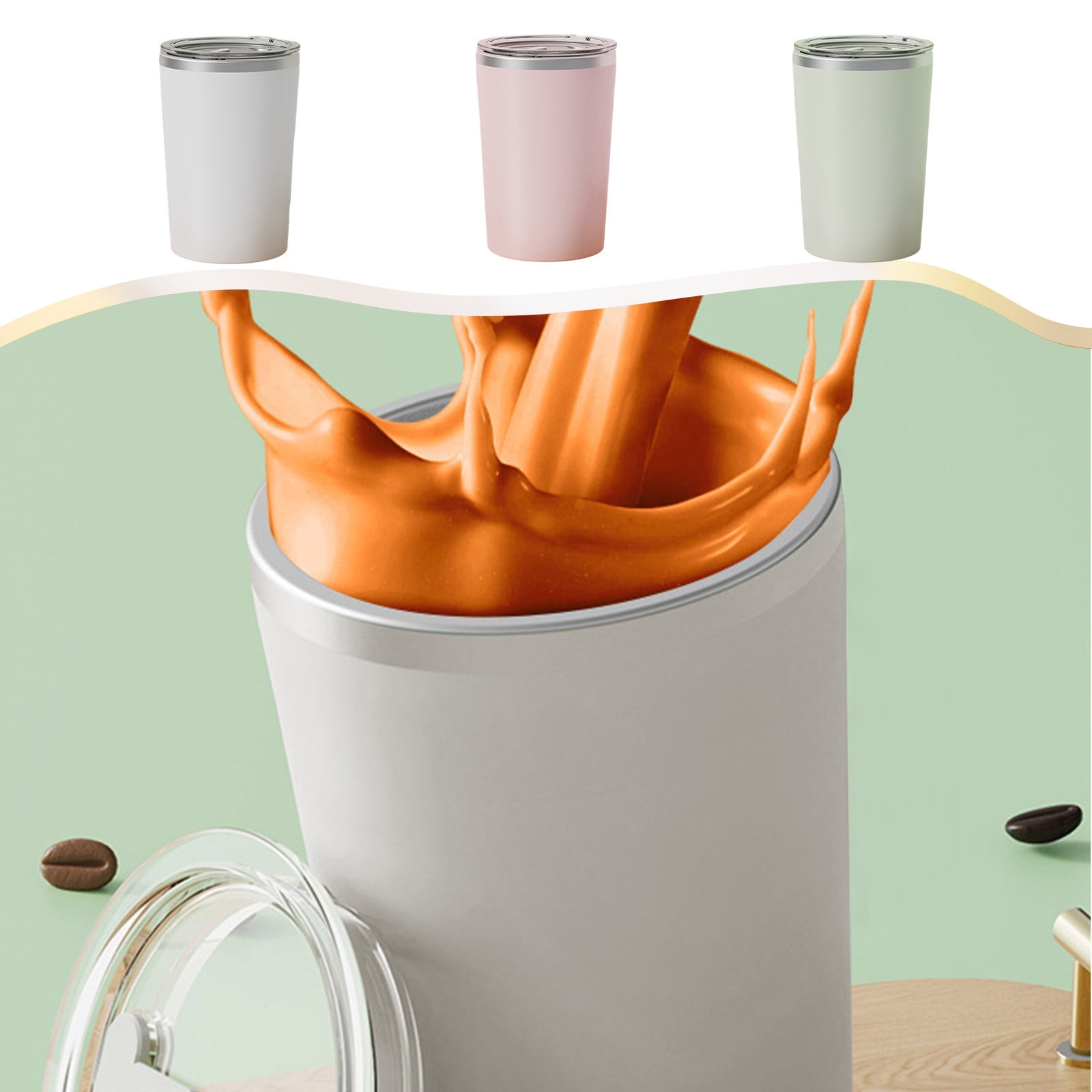 Automatic Magnetic Stirring Coffee Mug, Stainless Steel Mixing Cup ...