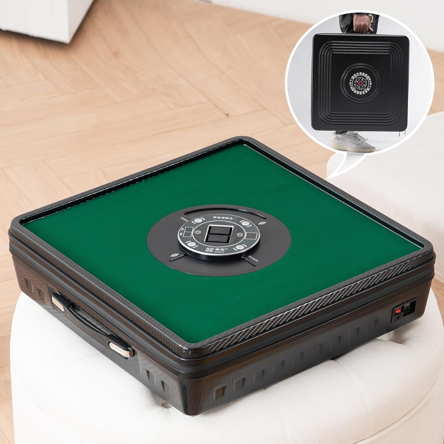 Automatic Mahjong Table, Portable Mahjong Table with 144 Magnetic Tiles ...