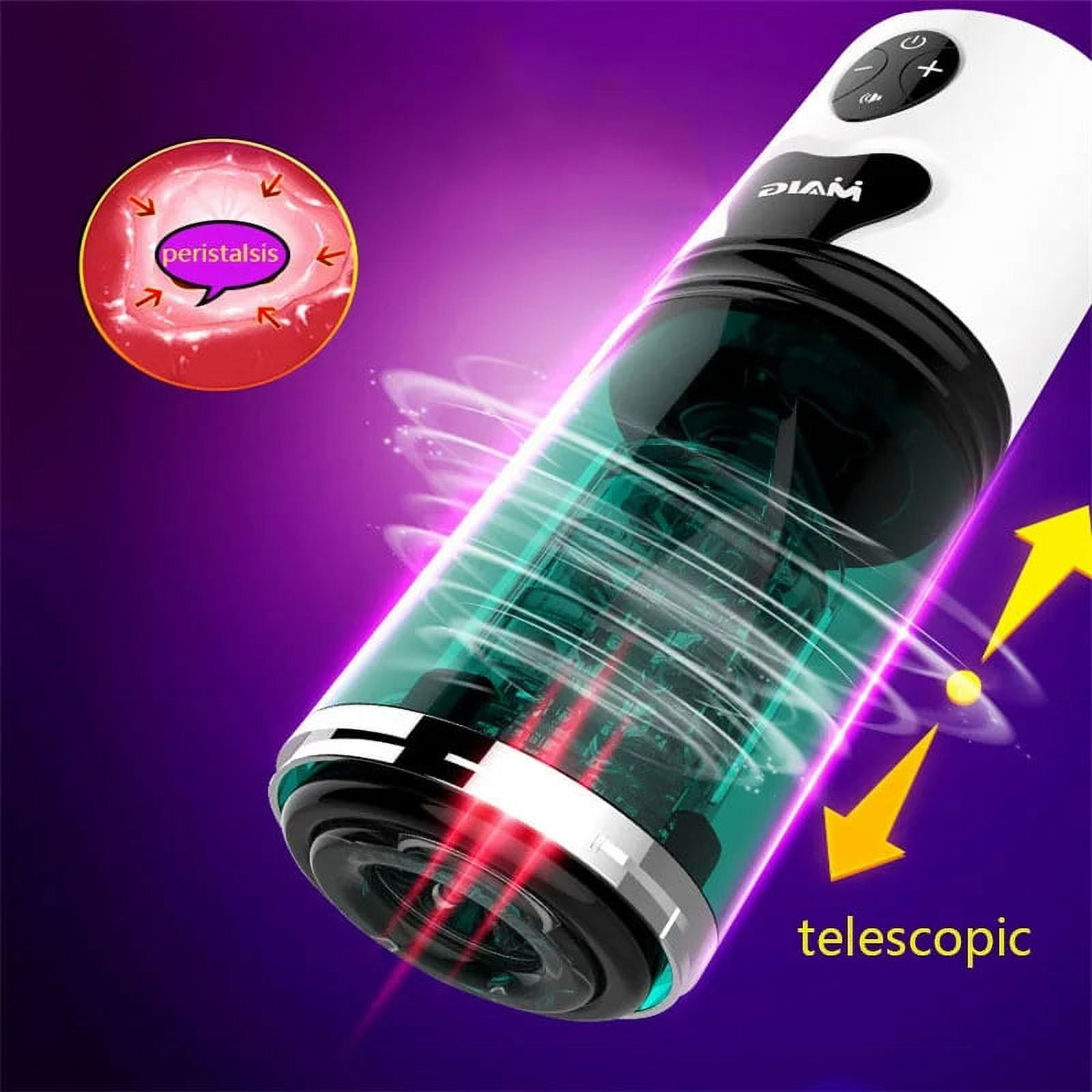 Automatic Male Masturbators Cup, Masturbation 10 Vibration Modes Electric Male Stroker Toy ...