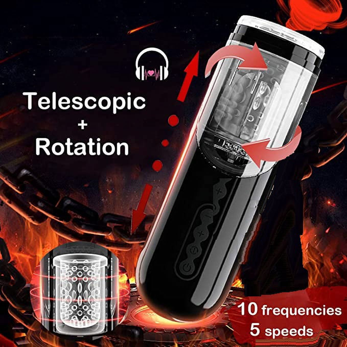 Automatic Male Masturbators Cup, Masturbation Electric Stroker Sleeve 5 ...