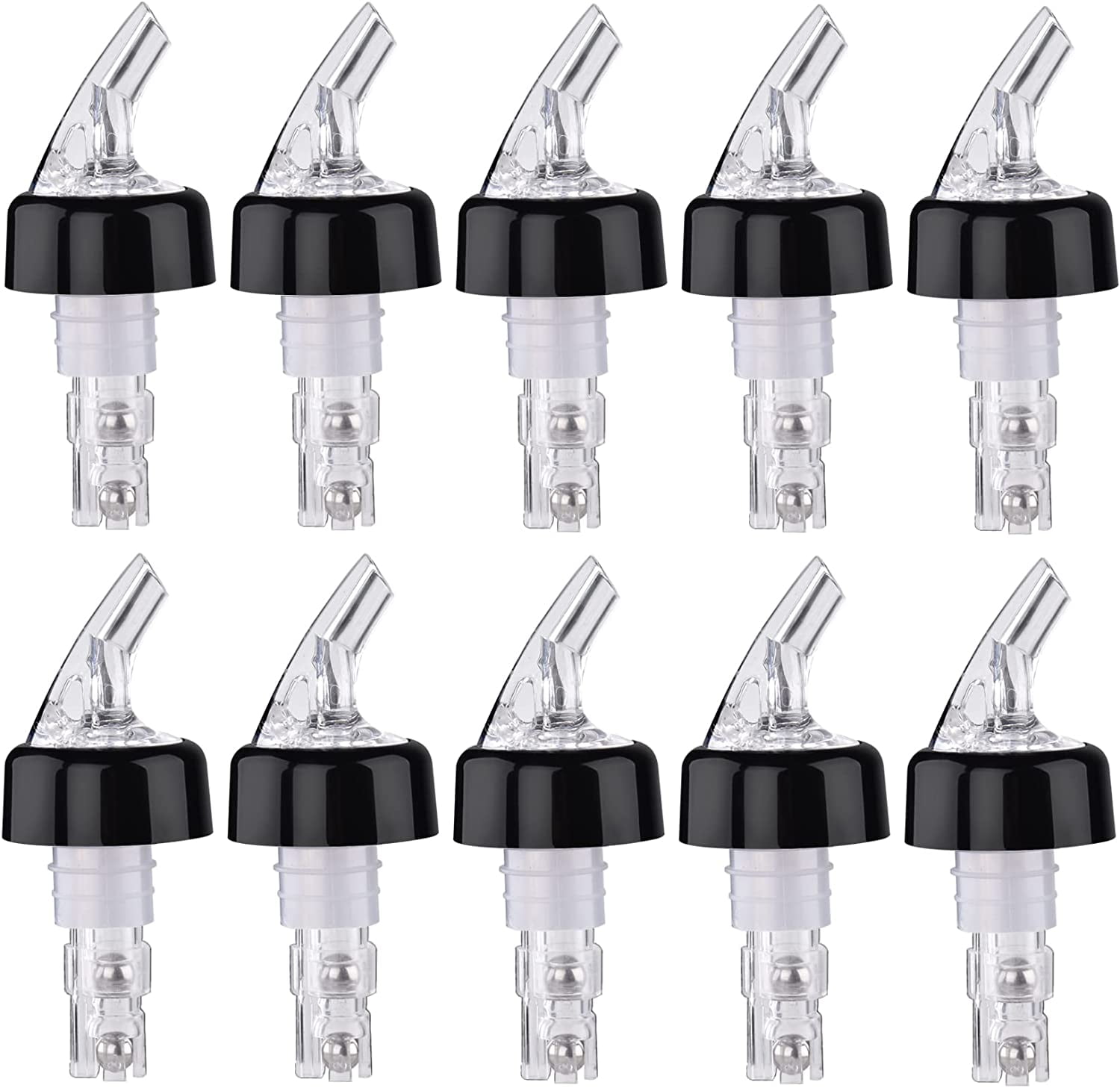 Automatic Measured Bottle Pourer, 10 Pcs Liquor Bottle Pourers, 1 oz ...