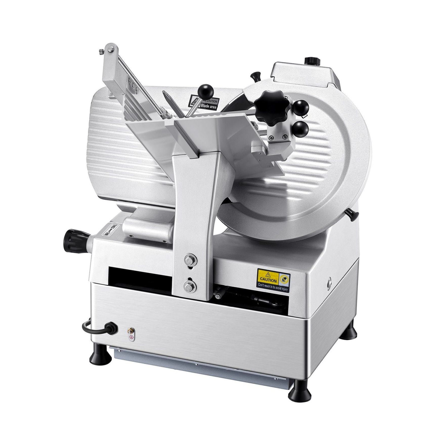 Automatic Meat Slicer, 180W/370W Deli Slicer 12 Inch Blade, Adjustable ...