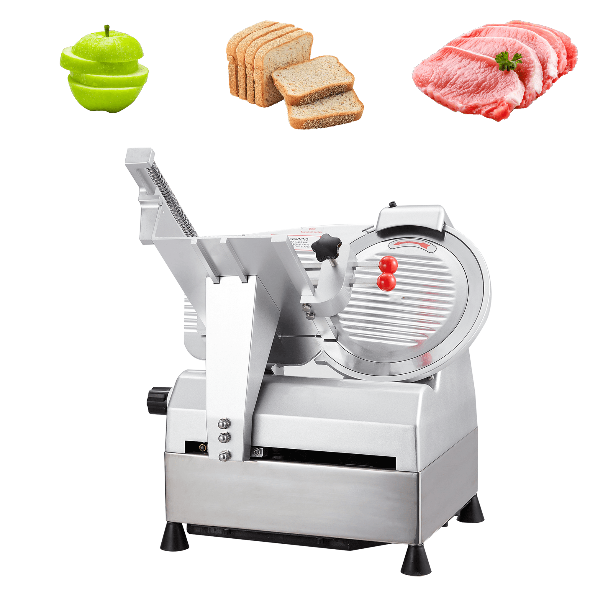 Automatic Meat Slicer, 240W Deli Slicer with 12 Inch Stainless Steel ...