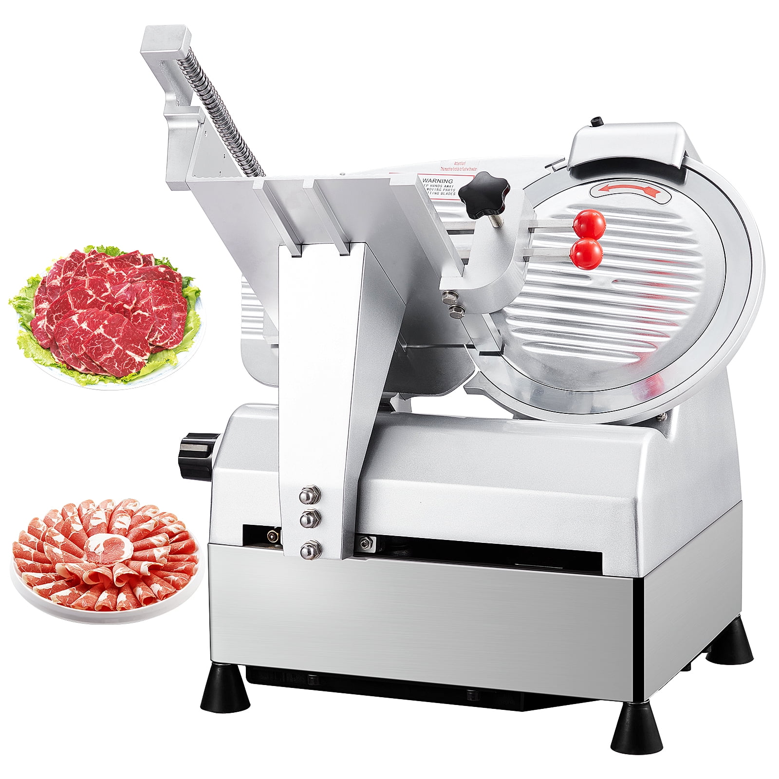 Automatic Meat Slicer,550W Electric Frozen Meat Slicer,Thickness 0-17mm ...